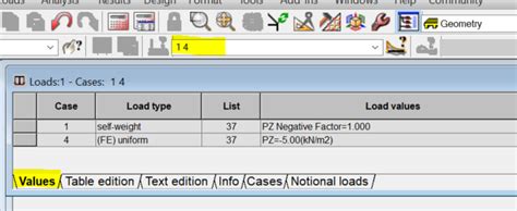 Loads Missed In Load Table For Selected Load Case In Robot Structural