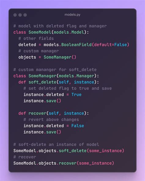 Suneeth S On Linkedin Soft Delete Implementation In Django With A