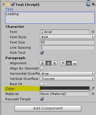 C Set Default Text Color When Extending Text Component Stack Overflow