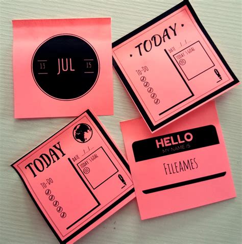How To Print On Post It Notes Fileames