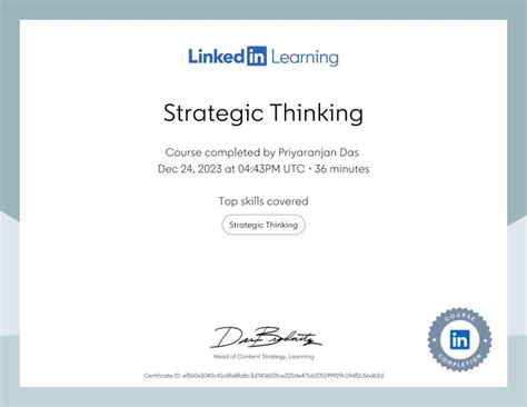 Priyaranjan Das On Linkedin Certificate Of Completion