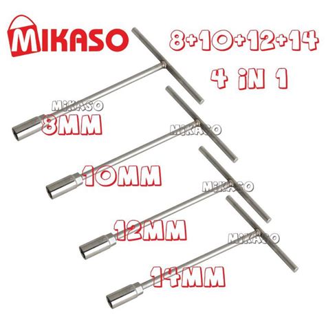 T Handle Socket Wrench One Set 4 Pieces 8 10 12 14mm Shopee Malaysia