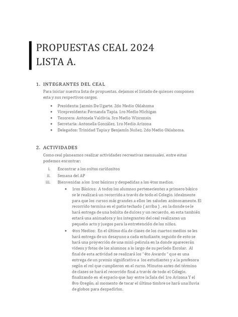 Propuestas Ceal 2024 Pdf