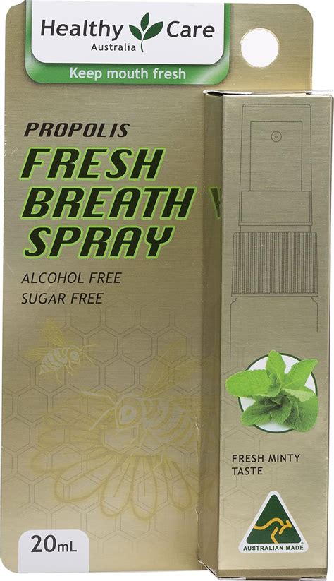Healthy Care Propolis Fresh Breath Spray Instant Minty Refreshment