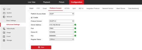 Ens Ipc How To Add Solar Camera On Nvr Through Isup Protocol Web Gui