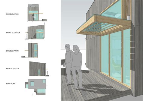Architecture Project Triple Glazed Cabin Integrating Rockwool