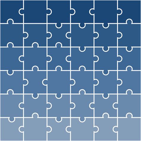 Navy Blue Shade Jigsaw Pattern Jigsaw Line Pattern Jigsaw Seamless Pattern Decorative