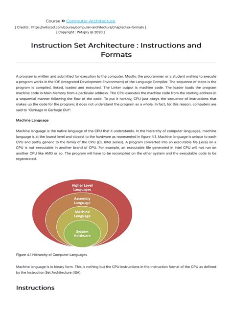 04 Instructions And Formats Pdf Central Processing Unit Source Code