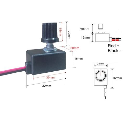 Buy Quentacy Dc 01 10v Led Dimmer Knob Controller Rotary Mini Switch