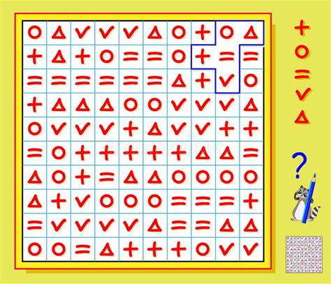 Logic Puzzle Game Need To Draw The Lines So That Every Figure Will Have Five Different Signs