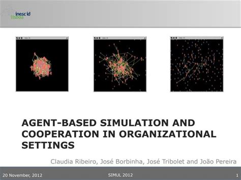 Agent Based Simulation And Cooperation In Business Organizational Settings Ppt
