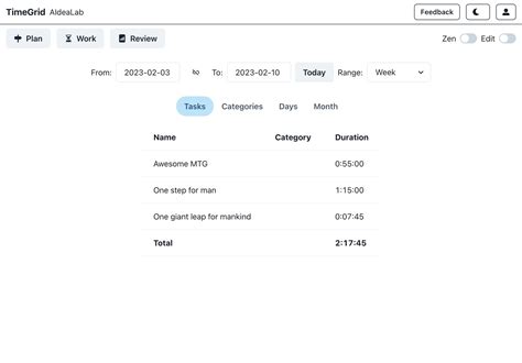 Timegrid Task And Time Organizer For Teams