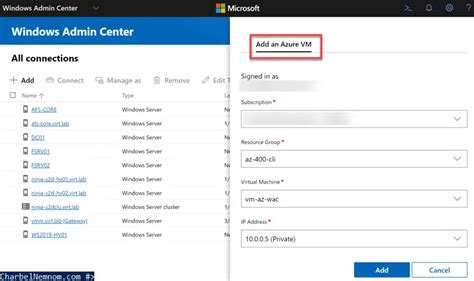 How To Deploy An Azure Vm From Windows Admin Center Charbel Nemnom Mvp Mct Ccsp Cism