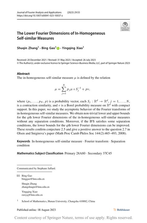 The Lower Fourier Dimensions Of In Homogeneous Self Similar Measures