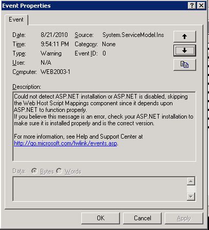 Asp Net V In The List Of Iis Web Server Extensions Aslsv