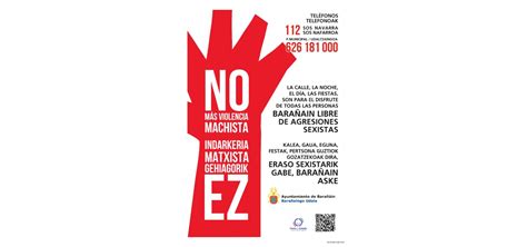 BaraÑain Libre De Agresiones Sexistas Es Responsabilidad De Todos Y