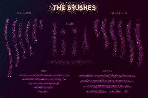 Glitter Brushes Behance