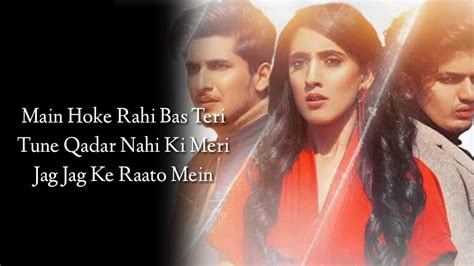 Tu Bhi Royegalyrics Jyotica Tangri। Bhavani Bhanushali Youtube