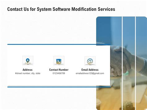 Software Maintenance Contact Us For System Software Modification Services Ppt Powerpoint
