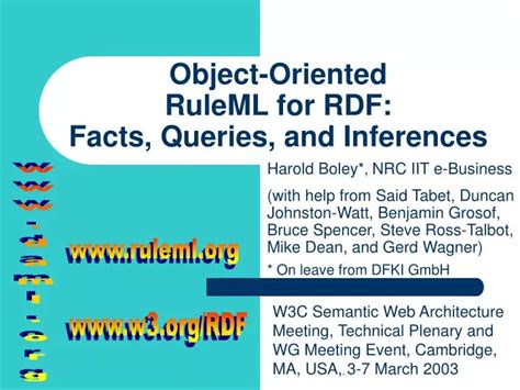 ppt object oriented ruleml for rdf facts queries and inferences