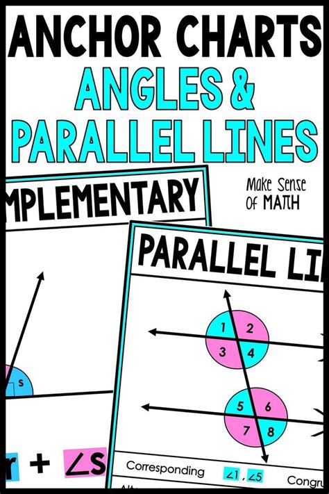 Parallel Lines And Transversal Anchor Chart