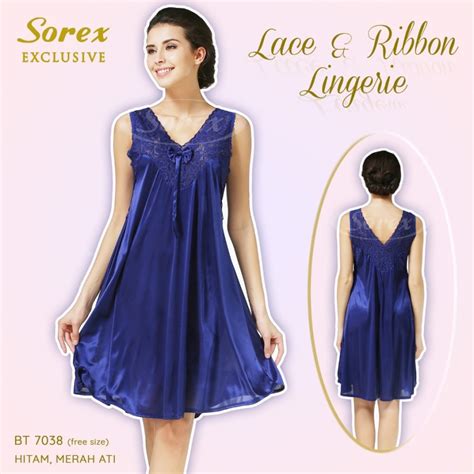 Jual Baju Tidur Wanita Sorex Exclusive Bt 7038 Sexy Lingerie Daster