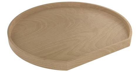 Rev A Shelf 4WLS201 31 52 Wood Classics 31 Wide D Shaped Flat Edge Lazy Susan Shelf ONLY