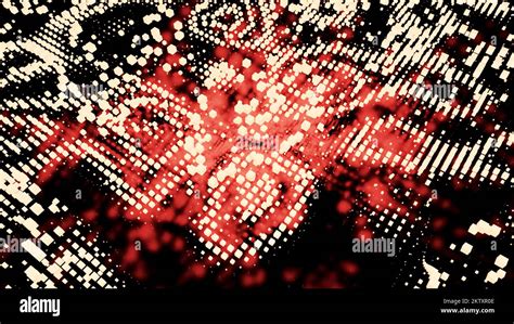 3d Abstract Surface Of Many Particles In Wavy Motion Design Rippling