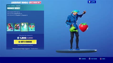 New Loserfruit Bundle In Fortnite Loserfruit Set Youtube