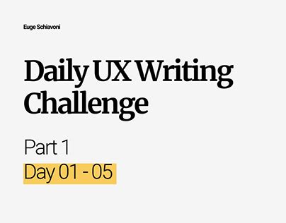 Ux Content Writing Projects Photos Videos Logos Illustrations And Branding Behance