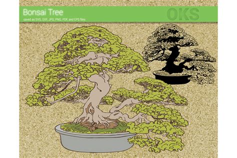 Bonsai Tree Svg Vector Graphic By CrafterOks Creative Fabrica