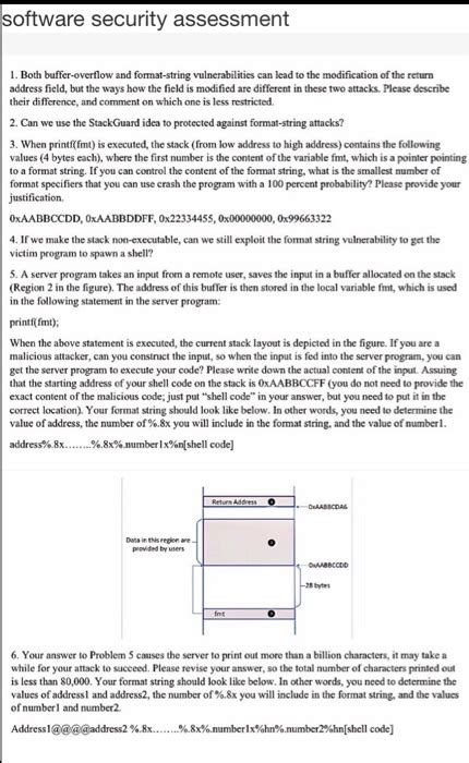 Software Security Assessment 1 Both Buffer Overflow