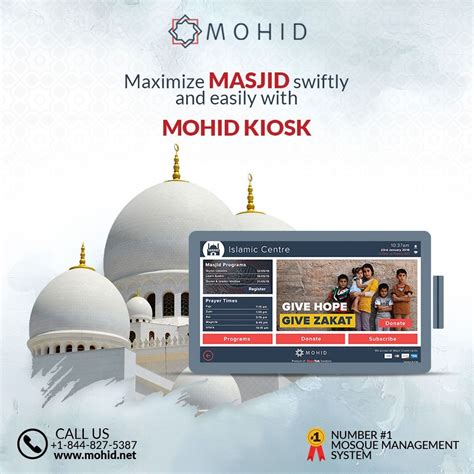 Mohid Masjid Management Software Maximize Swiftly Easily Kiosk Donations Zakat