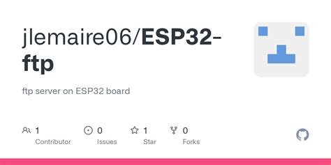 github jlemaire06 esp32 ftp ftp server on esp32 board