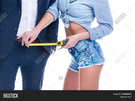 Sexy Woman Measuring Image Photo Free Trial Bigstock