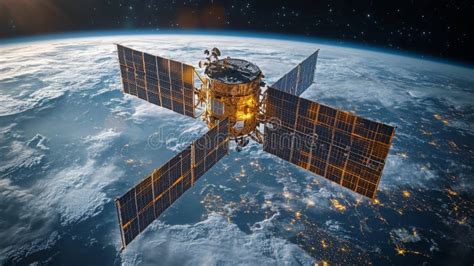 Satellite In Low Earth Orbit Capturing Telemetry And Gps Signals For