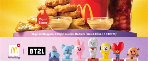 Get These Limited Edition Bt21 Toys With The Mcdonalds App Booky