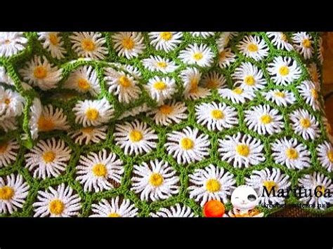 How To Crochet Daisy Afghan Blanket Easy Tutorial Marifu6a Youtube