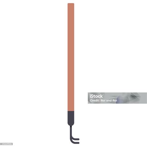 잡초 풀러 도구 와 긴 손잡이 벡터 만화 그림 와 백색 배경 절연 와 갈고리 발톱에 대한 스톡 벡터 아트 및 기타 이미지 갈고리 발톱 원예용품 정원 Istock