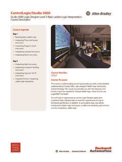 Studio 5000 Logix Designer Level 3 Basic Ladder Studio 5000 Logix