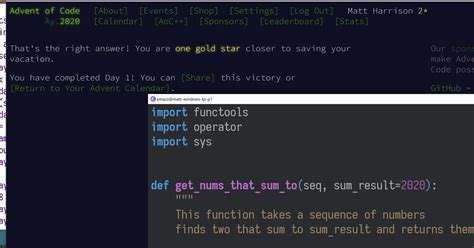 Advent Of Code 2020 Walkthrough