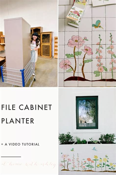 Tiled File Cabinet Planter Diy House Projects Diy Home Accessories