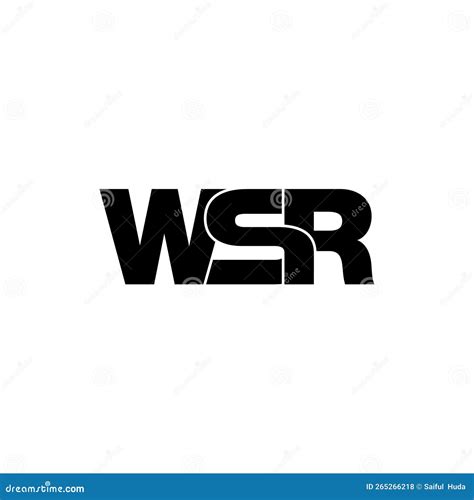 Letter WSR Simple Monogram Logo Icon Design Stock Vector Illustration Of Initial Logo