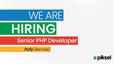 Piksel On Linkedin Piksel Seniorphpdeveloper Hiring Jobopportunity