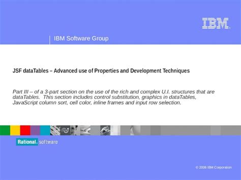 Ppt Jsf Datatables Advanced Use Of Properties And Development