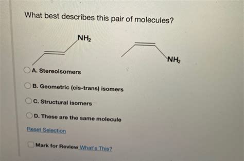 Which Of The Following Best Describes Cis Trans Isomers