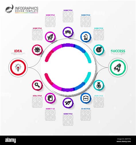Infographic Design Template 2 Different Paths To Success Can Be Used For Workflow Layout
