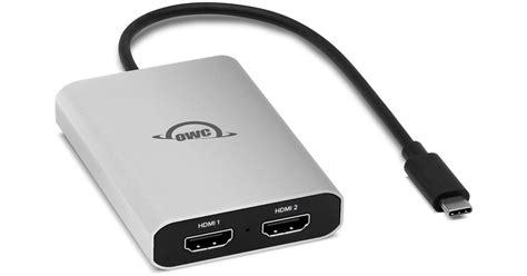 OWC USB C To Dual HDMI 4K Display Adapter OWCCADPDL2HDMIQ B H