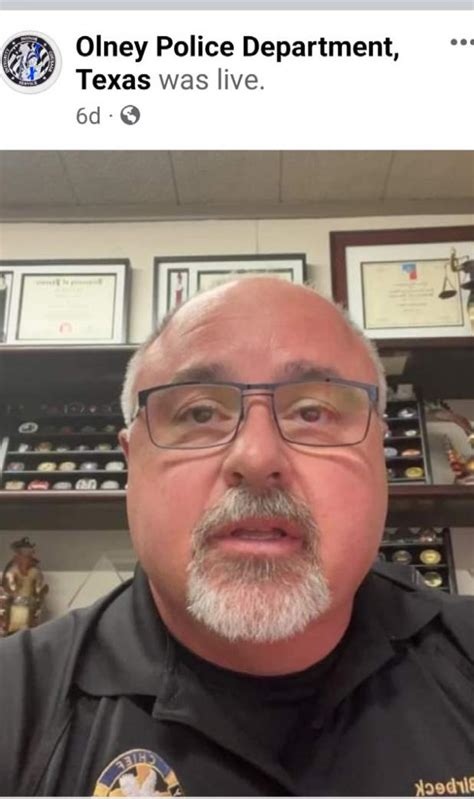 Chief Birbeck Checks In On Facebook Olney Enterprise