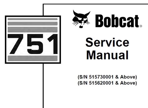 Bobcat 751 Loader Service Repair Manual 6900975